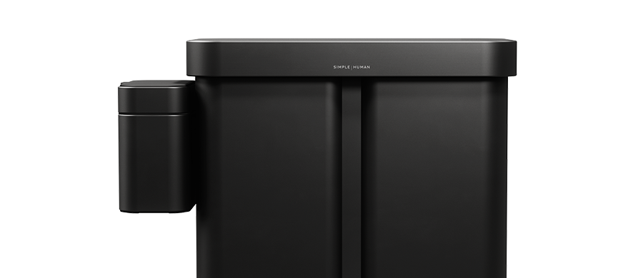 55L rectangular step can with liner pocket - simplehuman